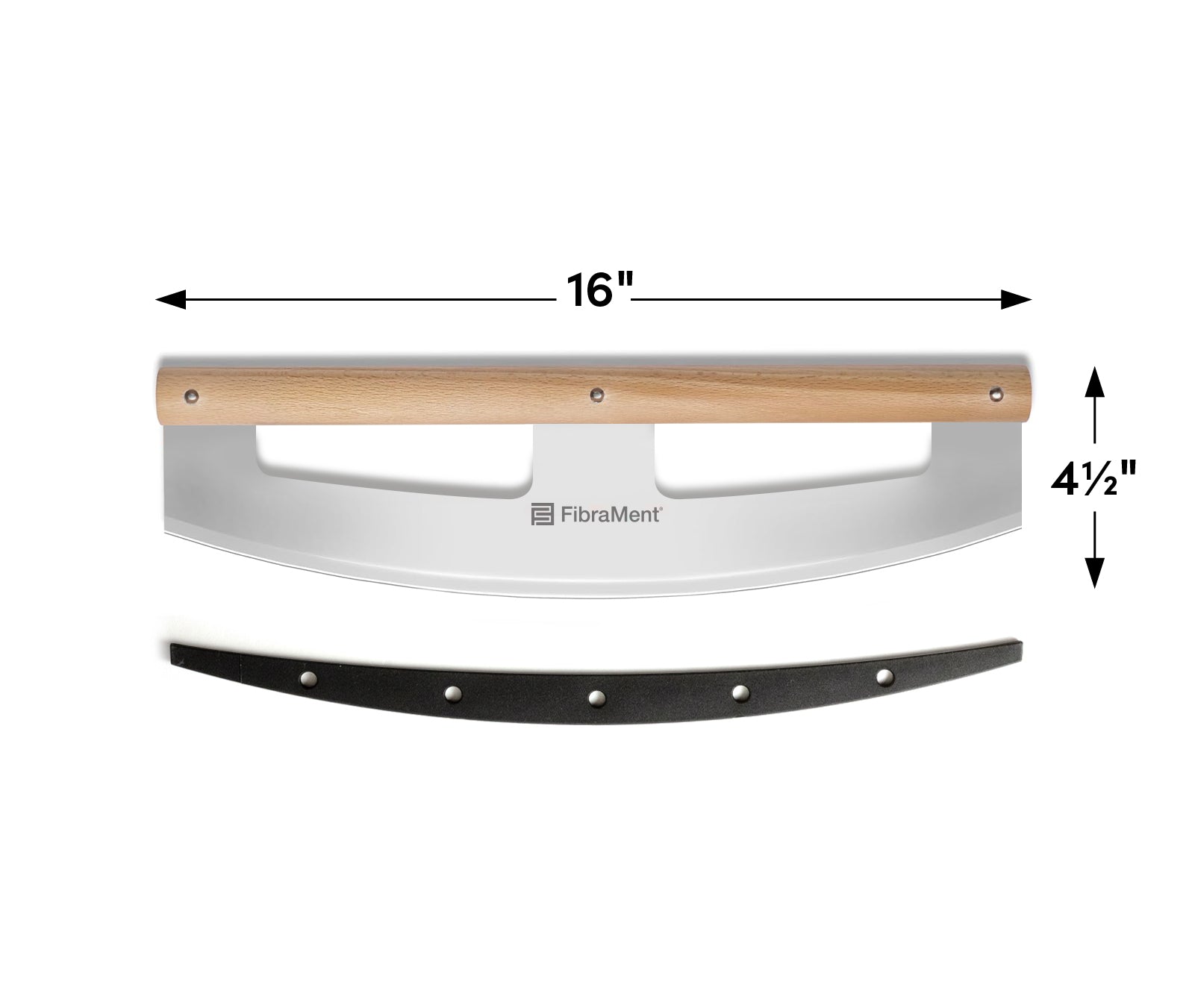 FibraMent 16" Premium Pizza Cutter Rocker
