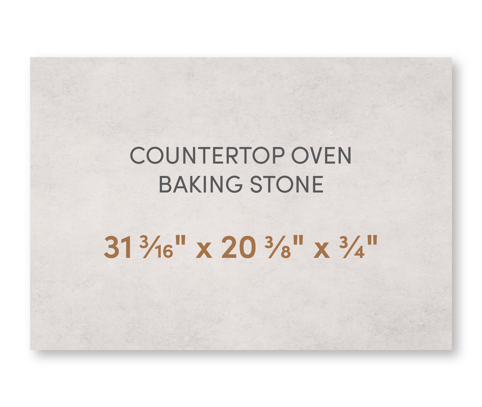 Countertop Oven Baking Stone 31 3/16" x 20 3/8" x 3/4" – FibraMent