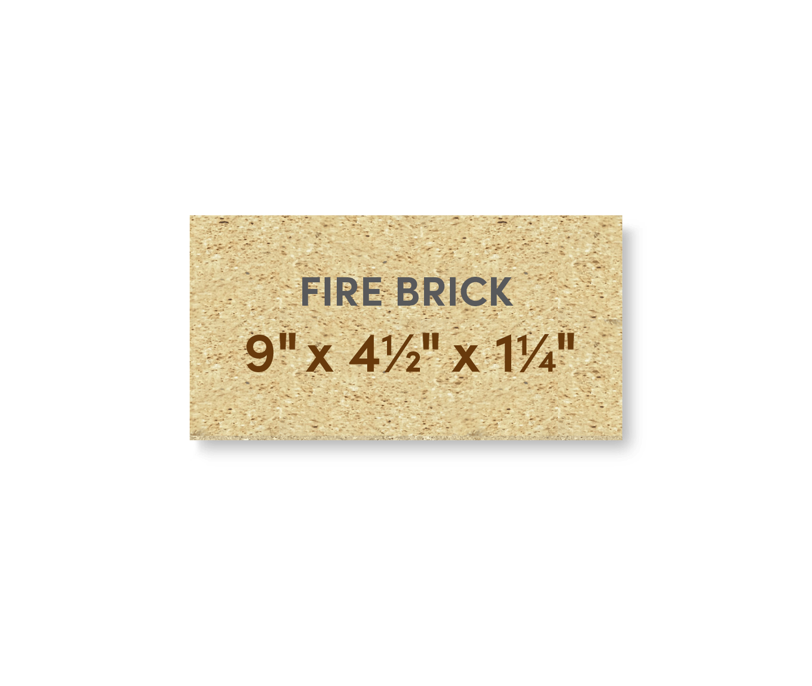High Duty Hard Fire Brick 9" x 4-1/2" x 1-1/4" – FibraMent
