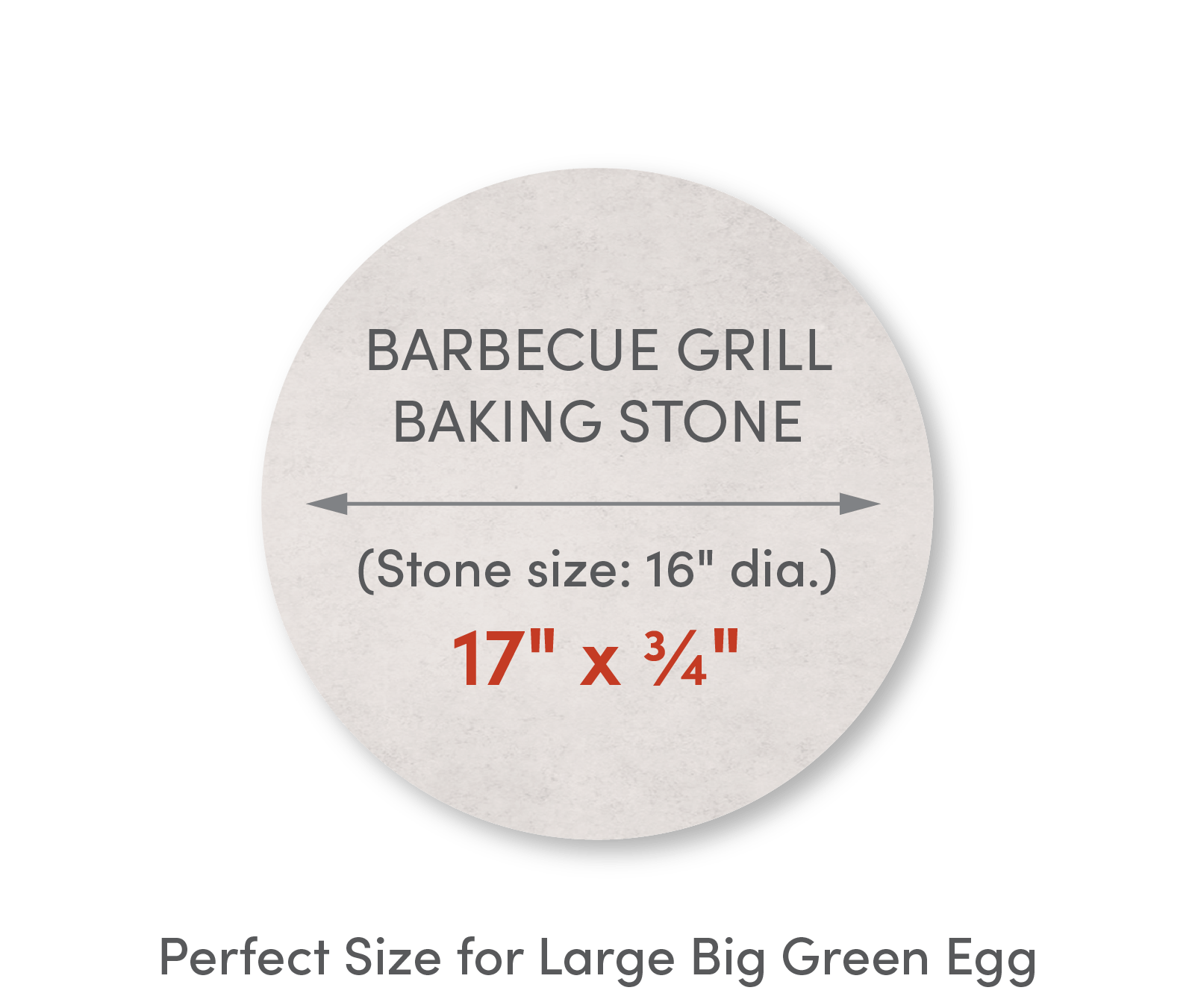 Home Barbecue Grill Baking Stone 17" Diameter – FibraMent