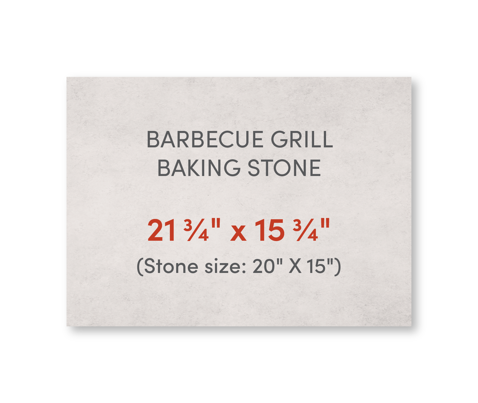 Home Barbecue Grill Baking Stone 21 3/4" x 15 3/4" – FibraMent