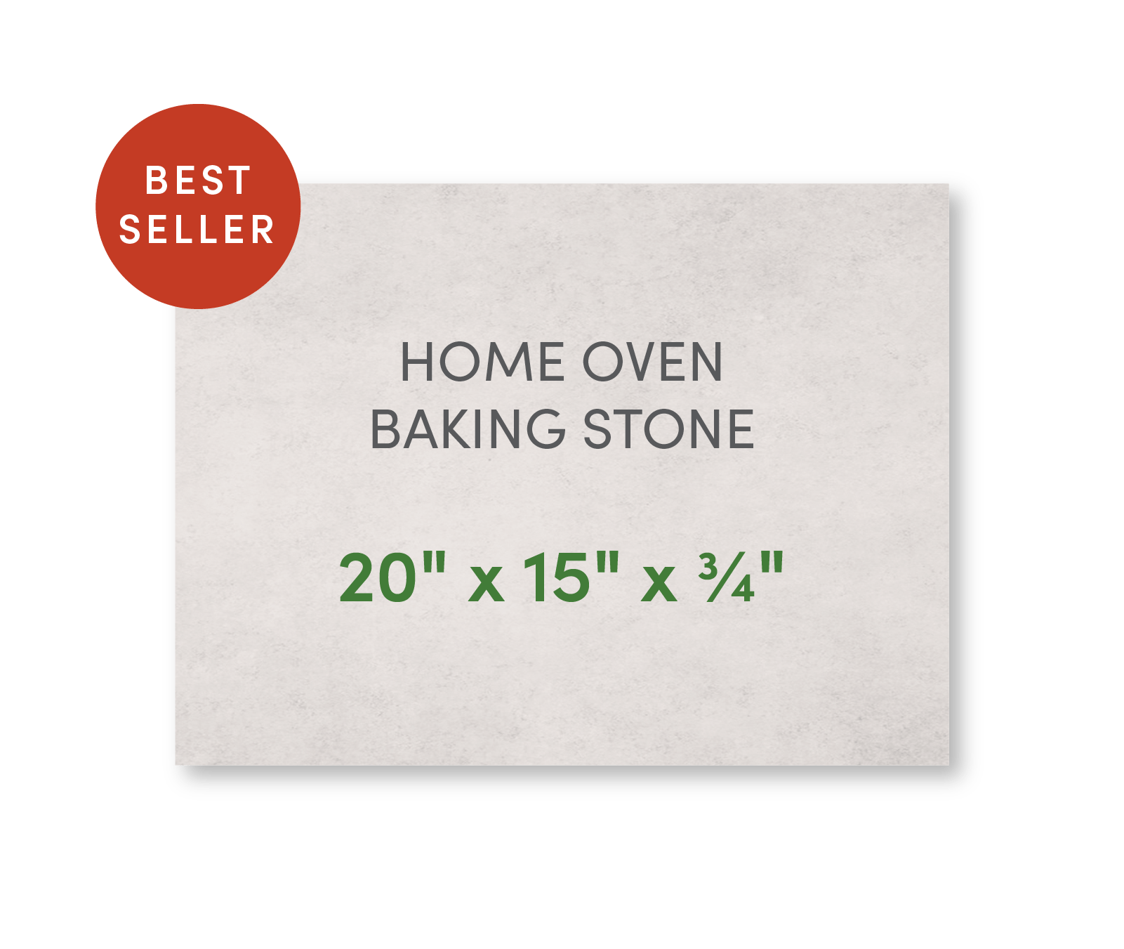Home Oven Baking Stone 20" x 15" – FibraMent