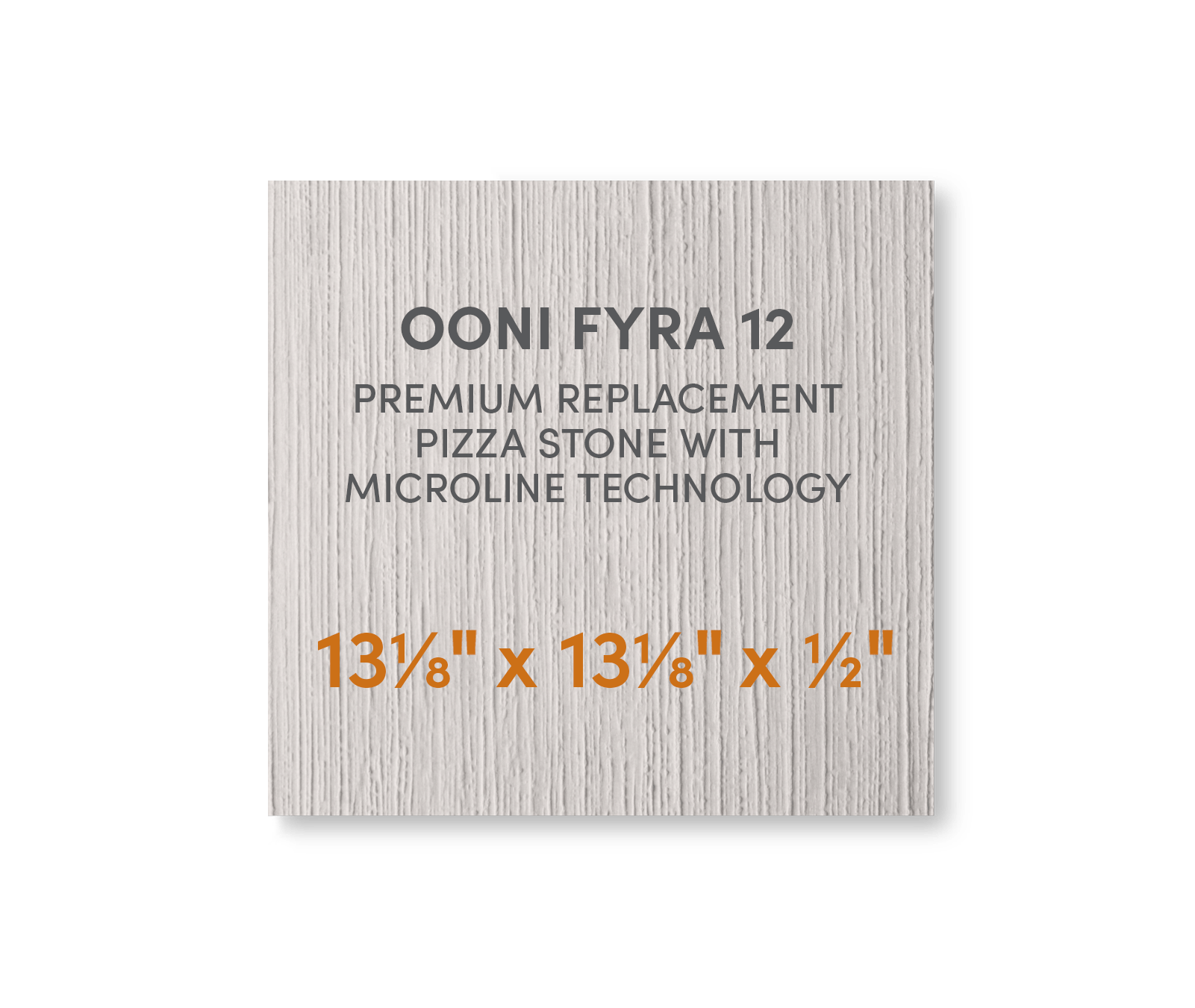 Ooni Fyra 12 - FibraMent Premium Replacement Pizza Stone with MicroLin