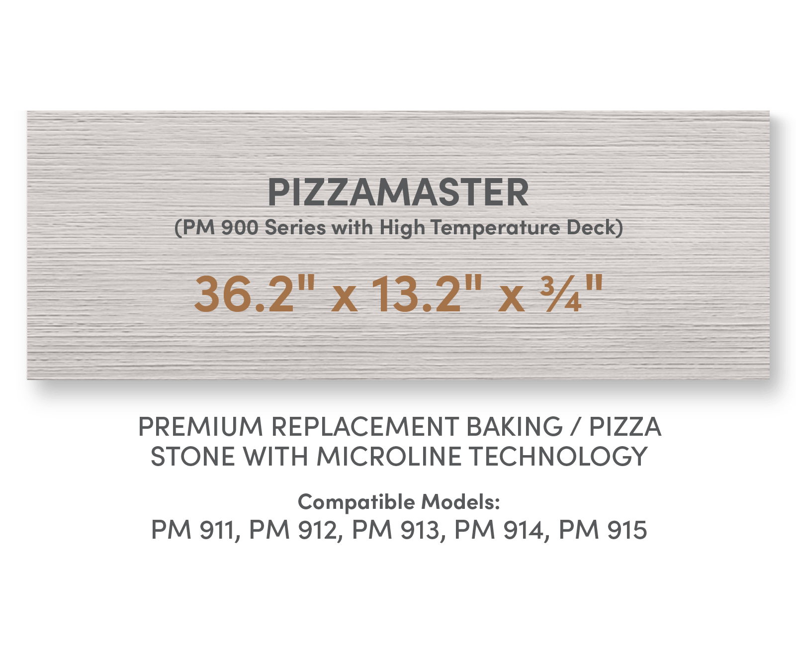 FibraMent Premium Replacement Baking / Pizza Stone with MicroLine Tech