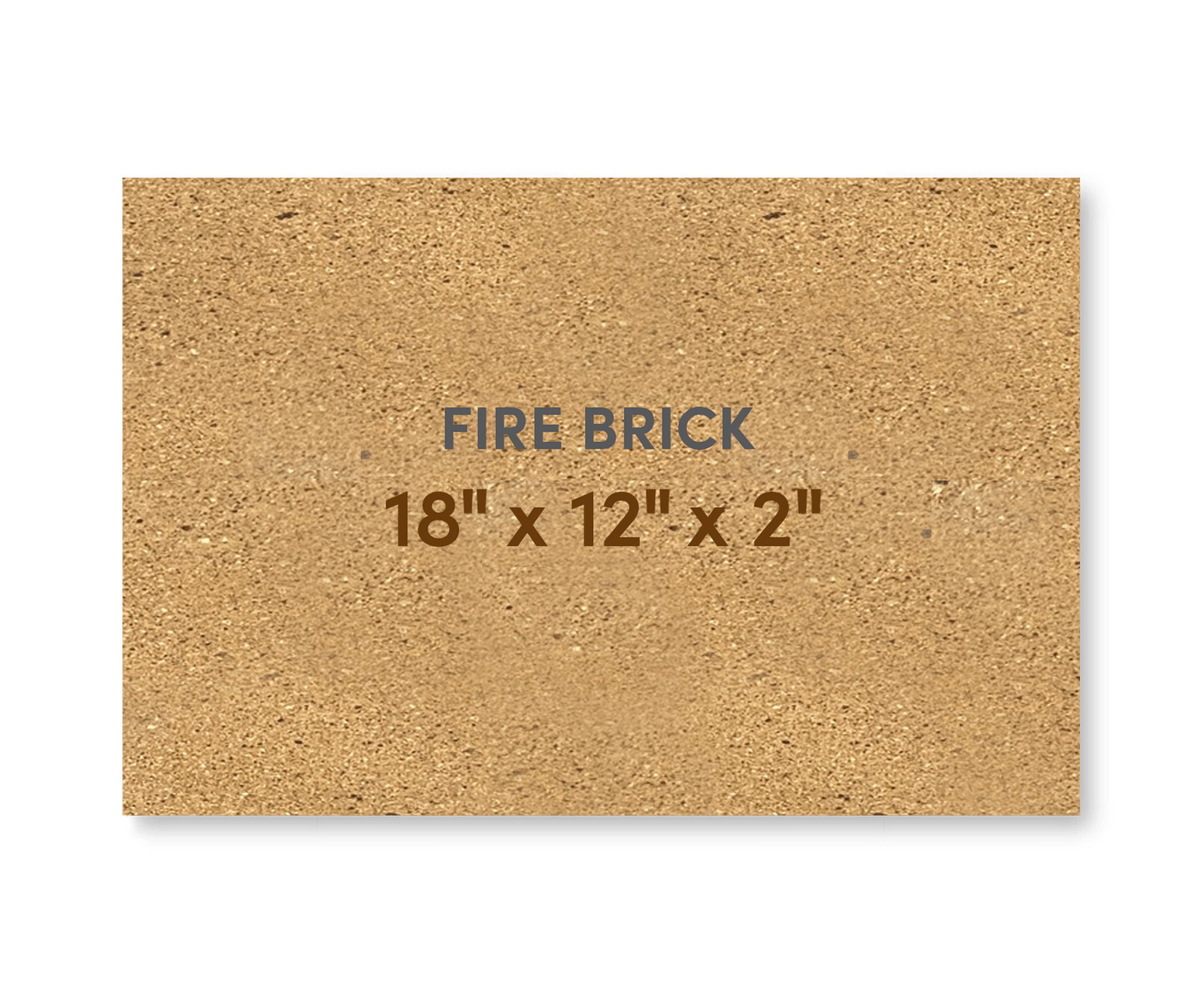 Super Duty Hard Fire Brick 18" x 12" x 2" – FibraMent