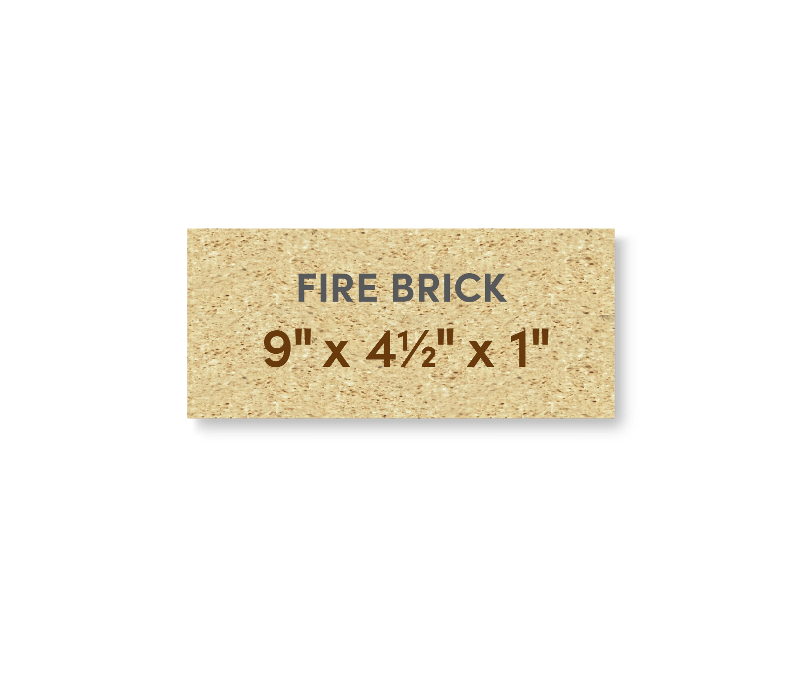 Super Duty Hard Fire Brick 9" x 4 1/2" x 1" – FibraMent